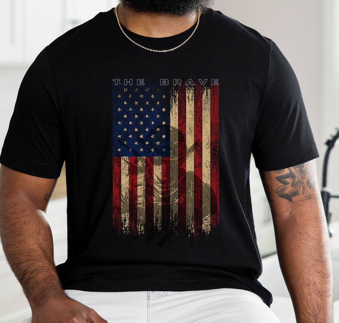 The Brave T-shirt, Memorial Day T-shirt, Flag T-shirt, US Flag T-shirt ...