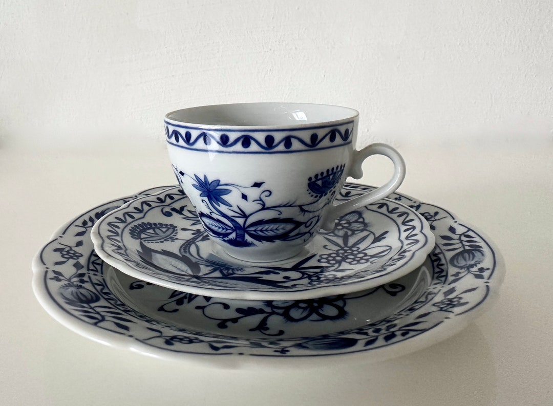 Kahla DDR Vintage Porcelain Place Setting 3-piece Coffee Cup Saucer ...