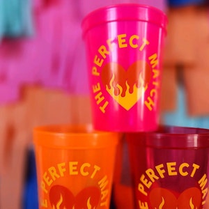 Perfect Match Cup for Bachelorette Party Decor the Perfect Match Bach ...