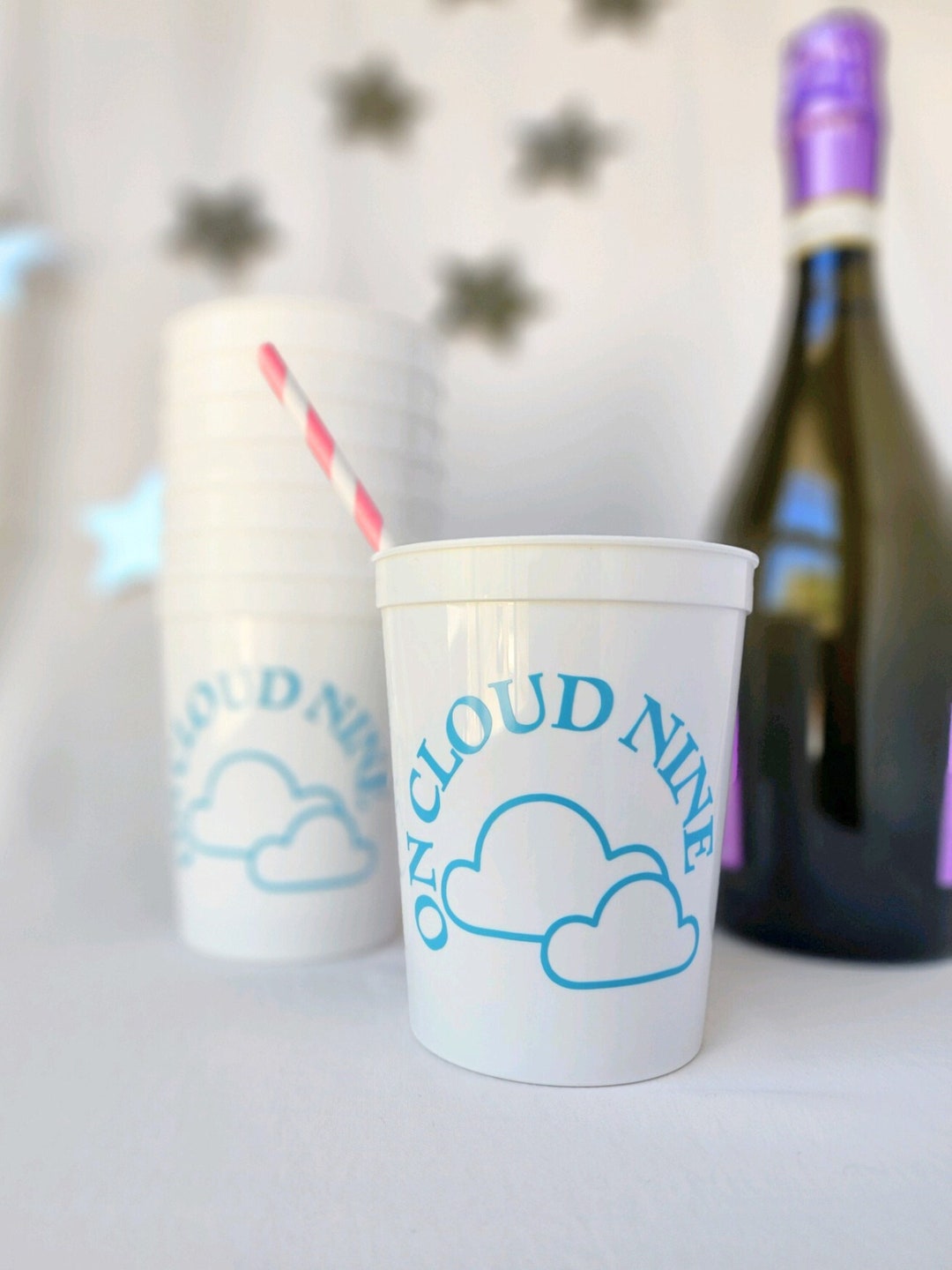 On Cloud Nine Bridal Shower Cup Cloud 9 Favor for Bride to Be Party ...