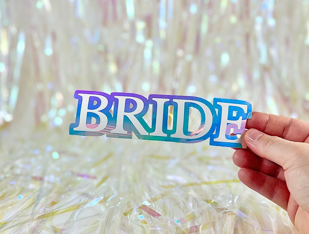 Bride Decal Bridal Sticker Vinyl Bride-to-be Gift Bride Gift Tumblers ...