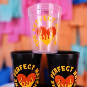 Perfect Match Cup for Bachelorette Party Decor the Perfect Match Bach ...