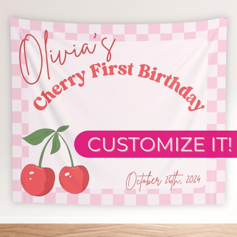 Cherry Theme Milestone - Etsy