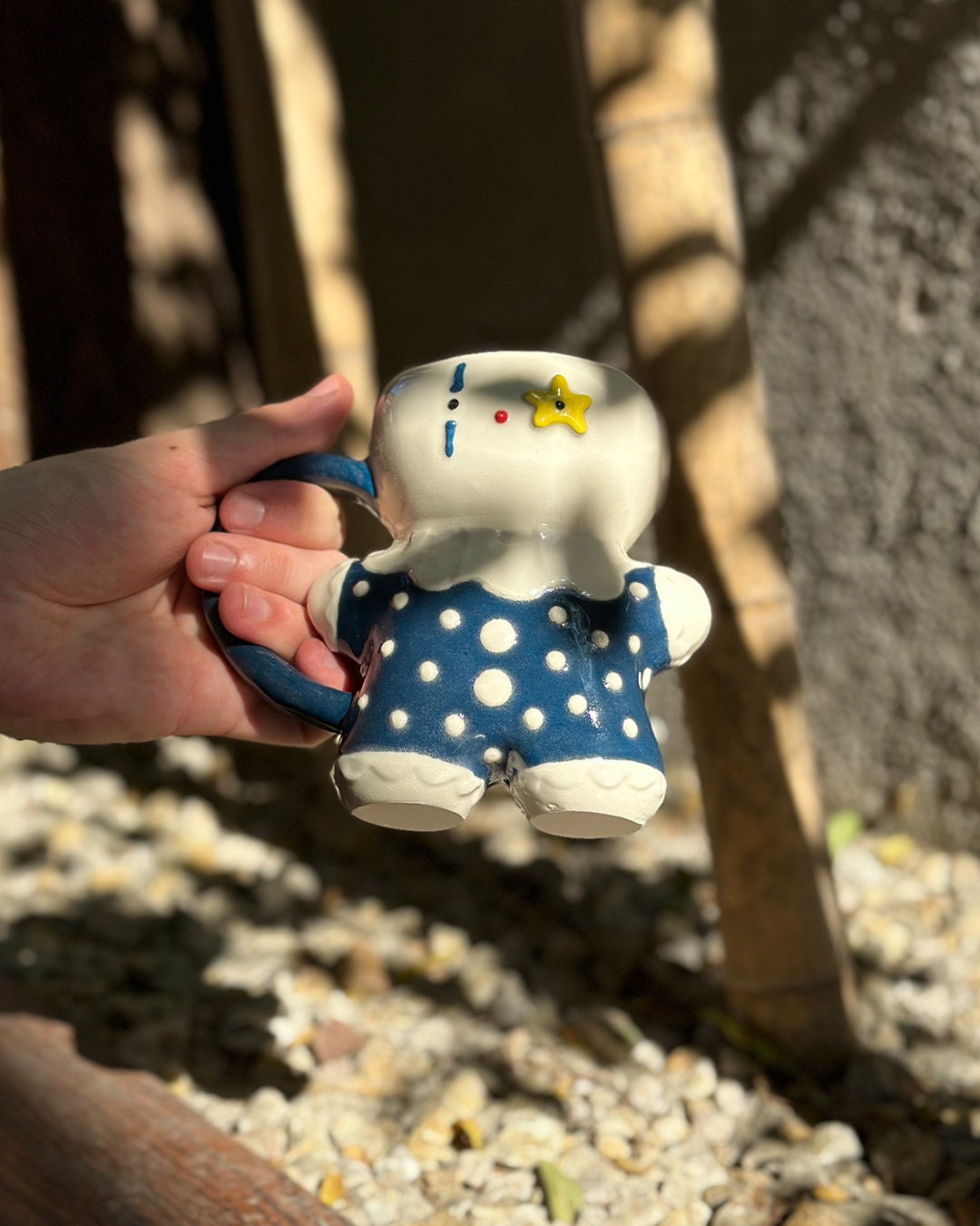 Cute Clown Mug Handmade Ceramic Coffee Mug, Kawaii Tea Cup, Unique ...