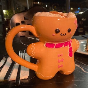 Cute Gingerbread Man Mug for Christmas Gift Idea for Her Cute Mug 3D ...