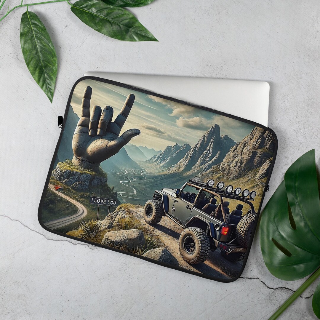 ASL ily: Off-road Jeep Laptop Sleeve - Etsy
