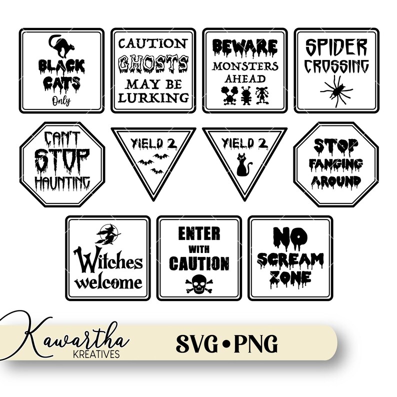 Halloween Signs Svg, Halloween Windows Svg, Halloween Decoration ...