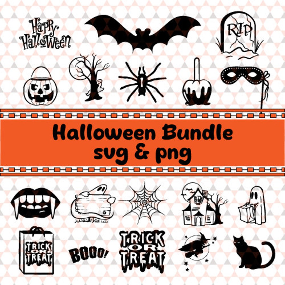 Halloween Svg Bundle | Ghost Svg | Black Cat Svg | Halloween Png Bundle ...