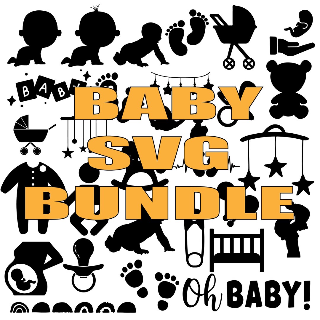 Baby Svg Bundle | Baby Onesie Svg | Newborn Svg | Baby Shower SVG ...