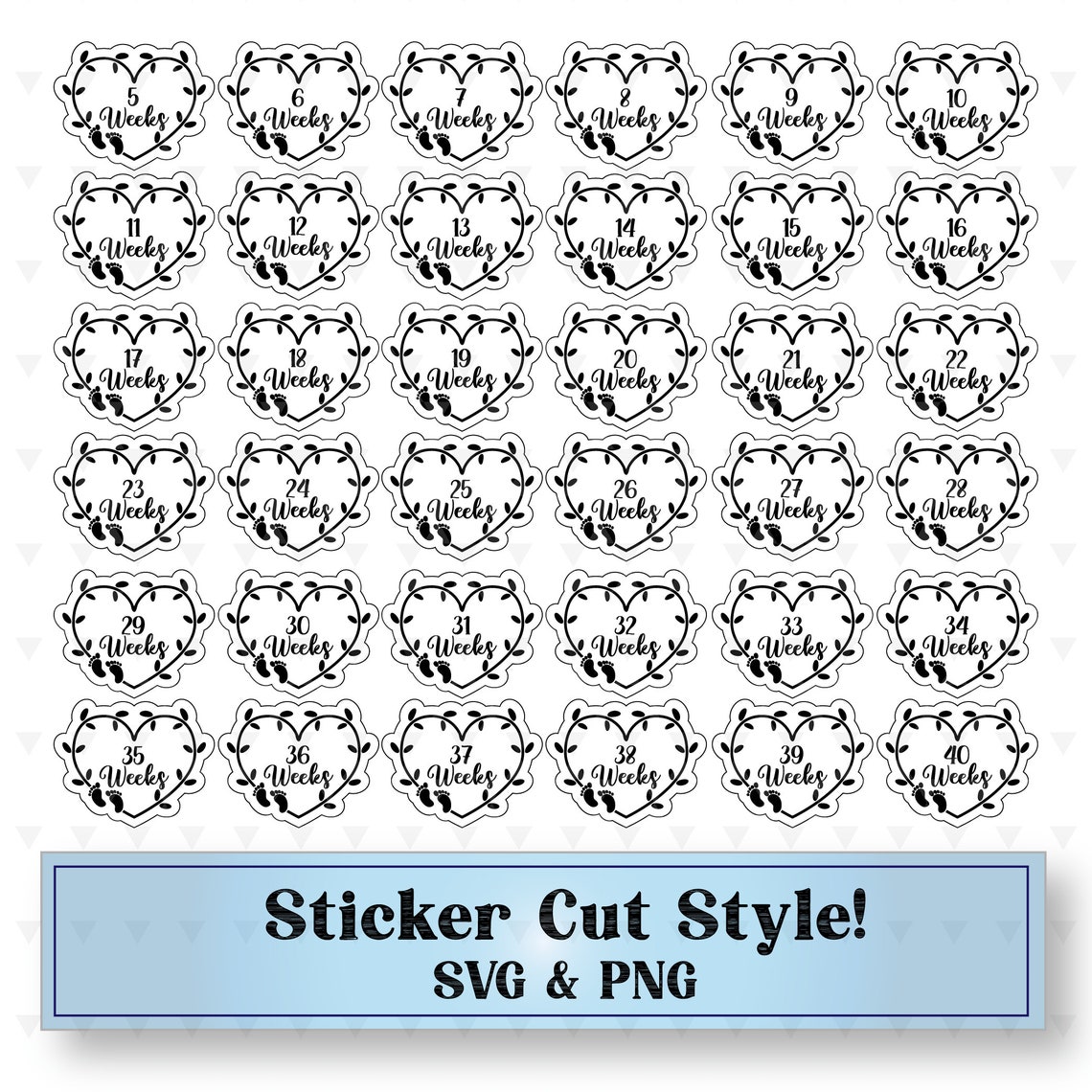 Baby Bump Stickers, Pregnancy Milestone Png, Pregnancy Svg, Baby Bump ...