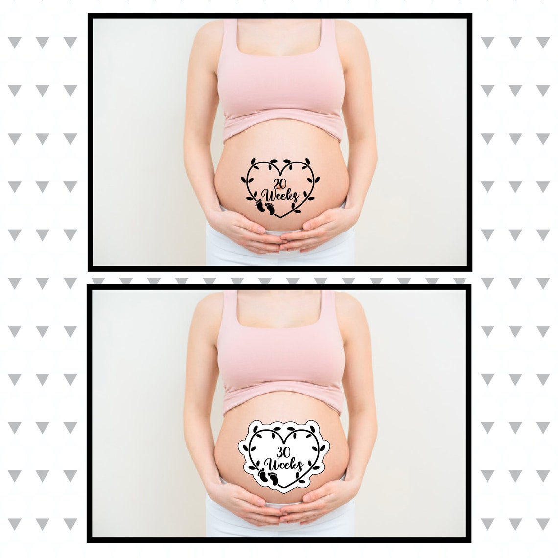 Baby Bump Stickers, Pregnancy Milestone Png, Pregnancy Svg, Baby Bump ...