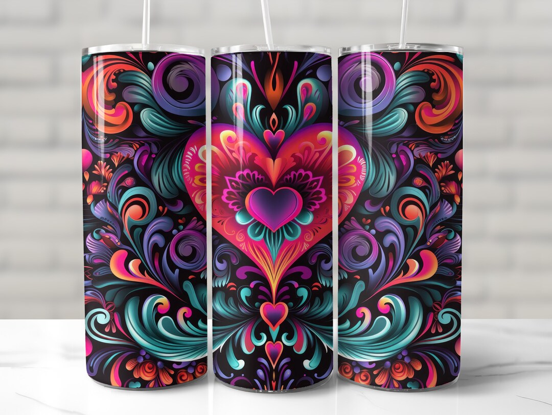VALENTINES TUMBLER WRAP Valentine Day Tumbler Wrap 20 Oz Skinny Tumbler ...