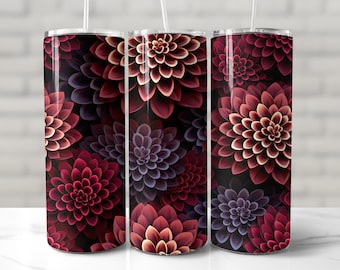 Maroon Tumbler Wrap, 20oz Skinny Tumbler Sublimation Design, Seamless ...