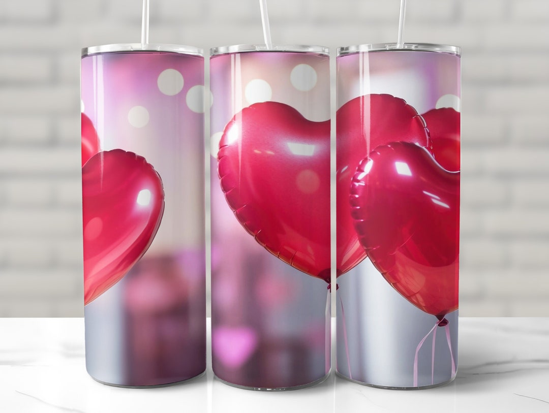 VALENTINES TUMBLER WRAP Valentine Day Tumbler Wrap 20 Oz Skinny Tumbler ...