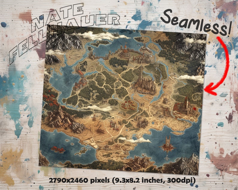 Fantasy Map Tumbler Wrap Marauder Map Tumbler Wrap Marauders Map Pirate ...