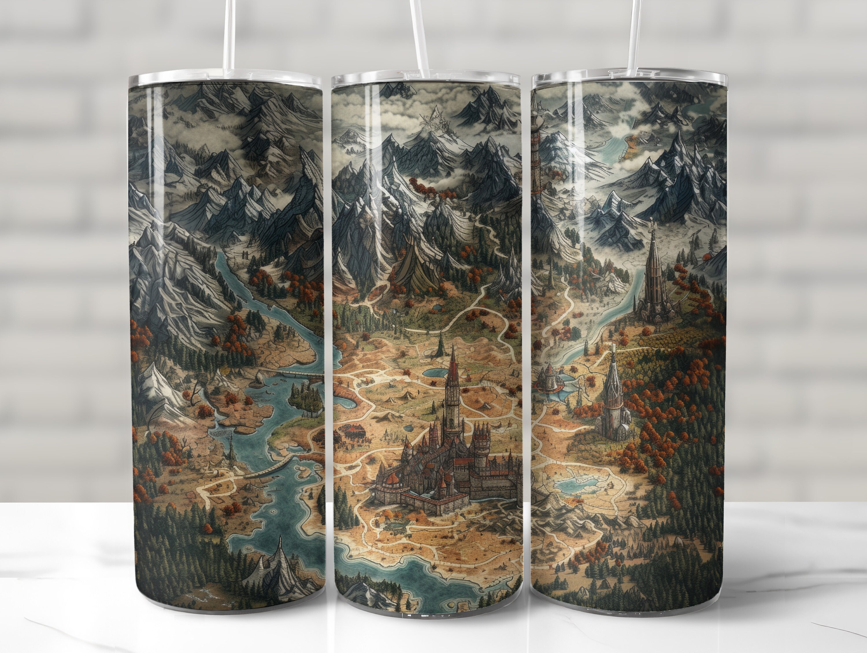 Fantasy Map Tumbler Wrap Marauder Map Tumbler Wrap Marauders Map Pirate ...