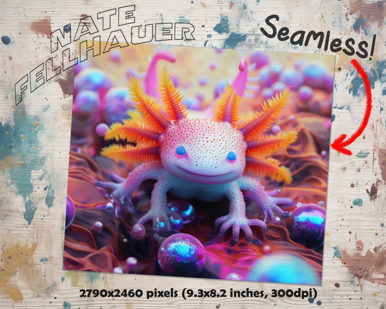 Axolotl Tumbler Wrap Axolotl Tumbler Design Axolotl Tumbler PNG 3d ...