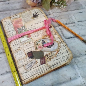 Small Junk Journals With Aged Music and Book Page Collage Loads of ...