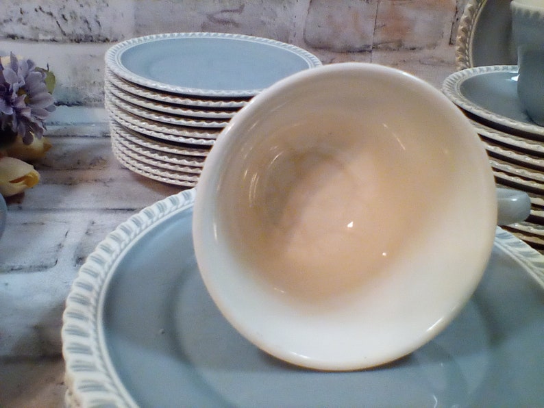 Harker Ware Light Gray Dishes From the 1950s Cups & Saucers, and ...