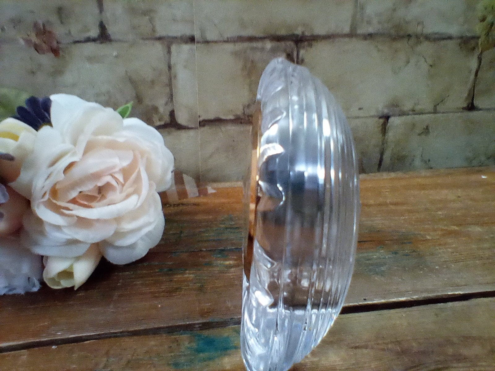 Vintage Seiko Crystal Clock Brass Face and Face Plate Black - Etsy