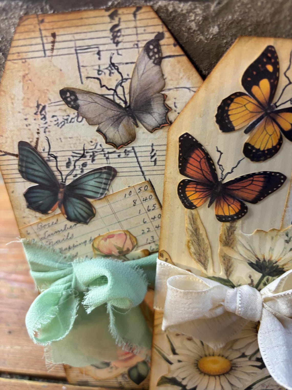 Journal Tags With Small Notepad, App 3 1/2 X 8" Decorated Tag With Cute ...
