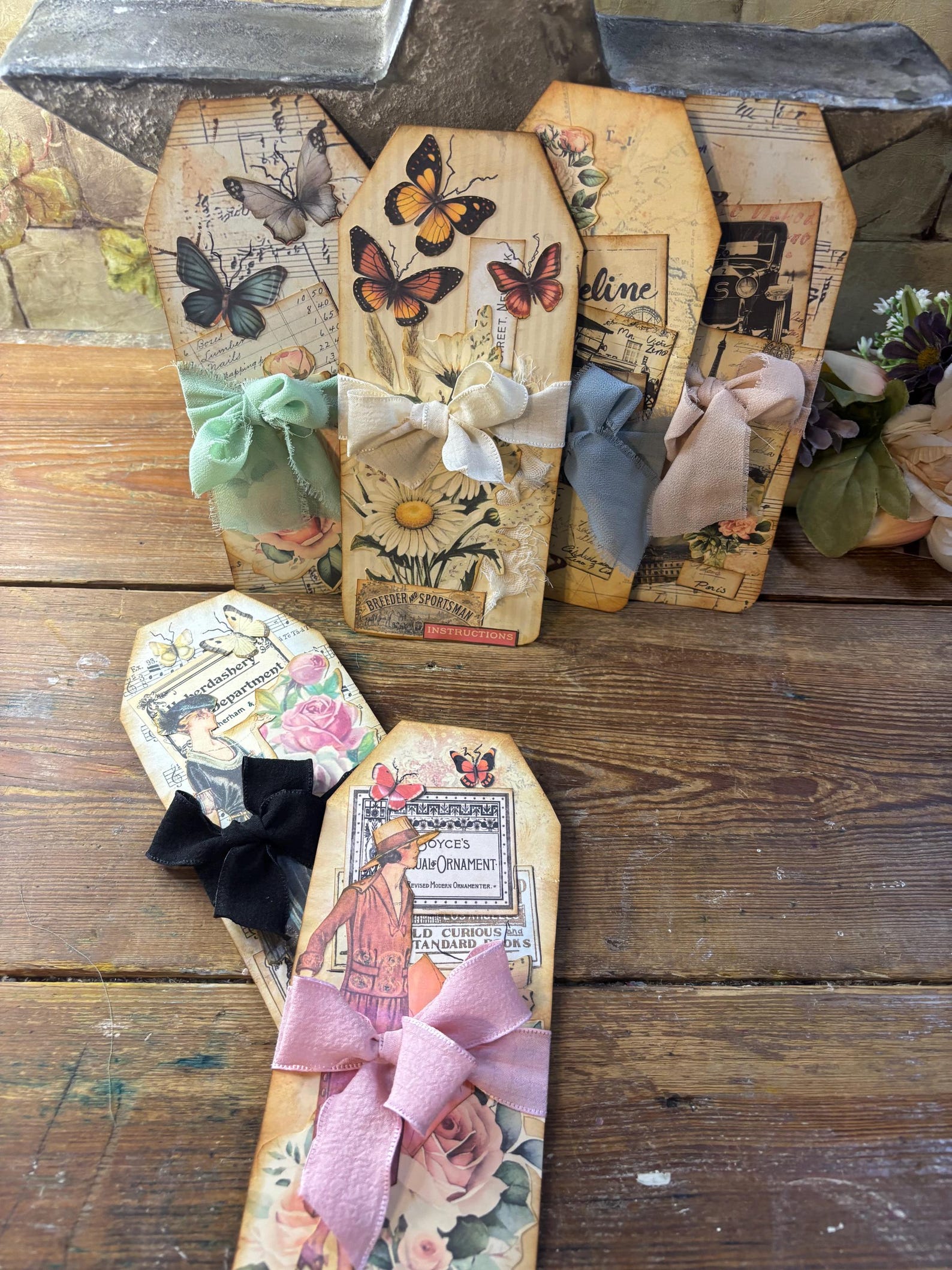 Journal Tags With Small Notepad, App 3 1/2 X 8" Decorated Tag With Cute ...