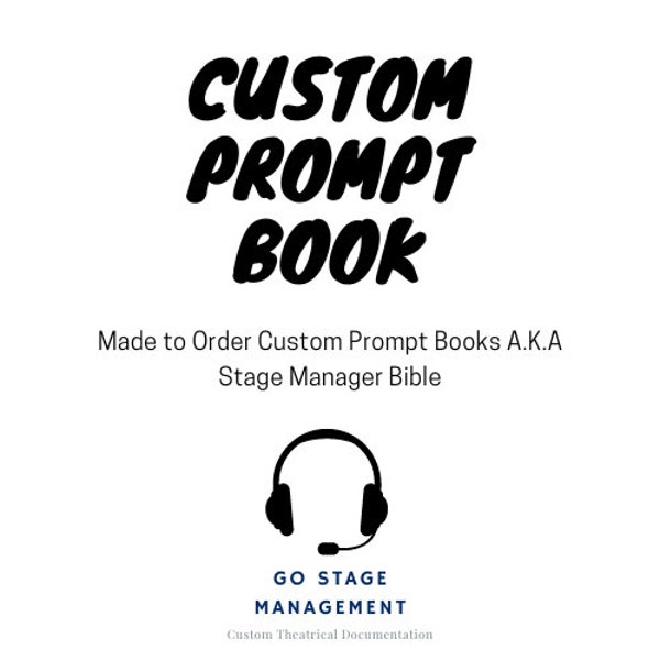 Stage Manager Prompt Etsy