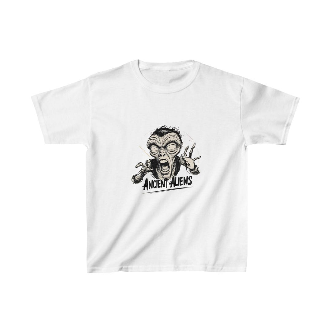 Ancient Aliens Meme Vintage T-shirt Sketchy Ink Style With Retro Fade ...