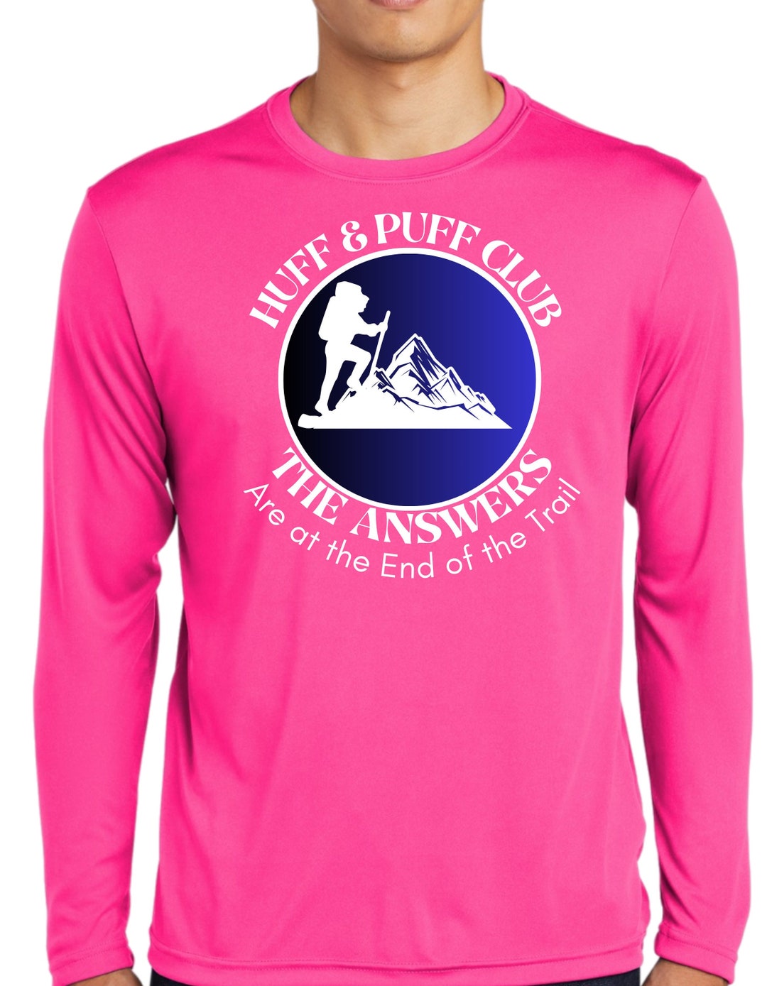 Huff and Puff Club Hiking T-shirt, Outdoor Adventure Wear, Camping ...