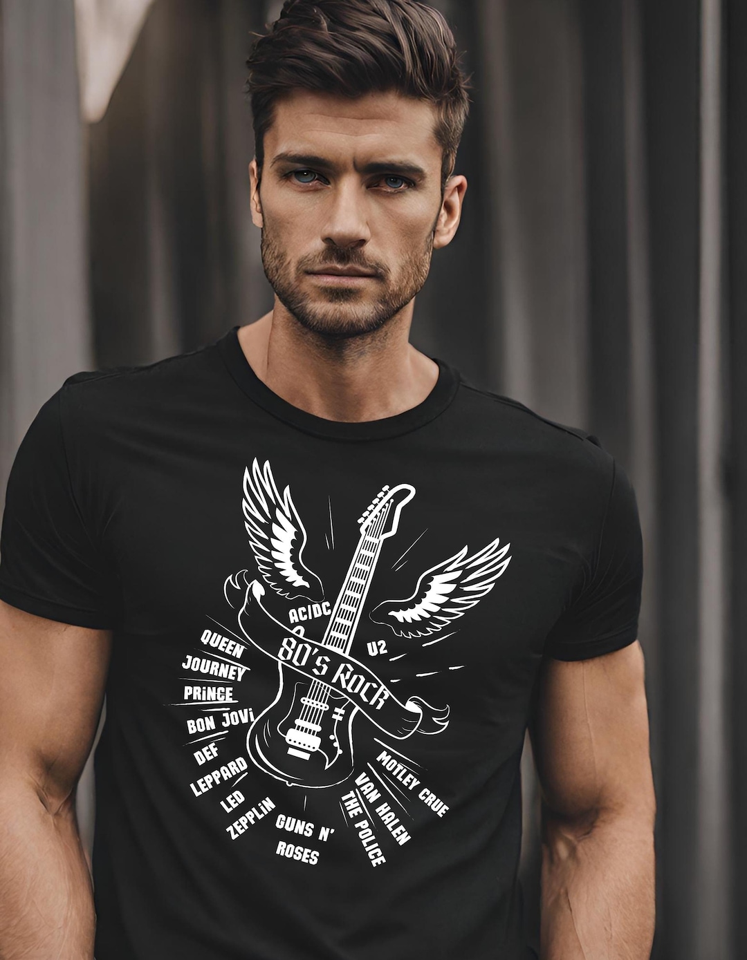 Vintage Rock Bands T-shirt, 80's Rock Bands T Shirts, Classic Rock Band Tee, Old School Rock ...