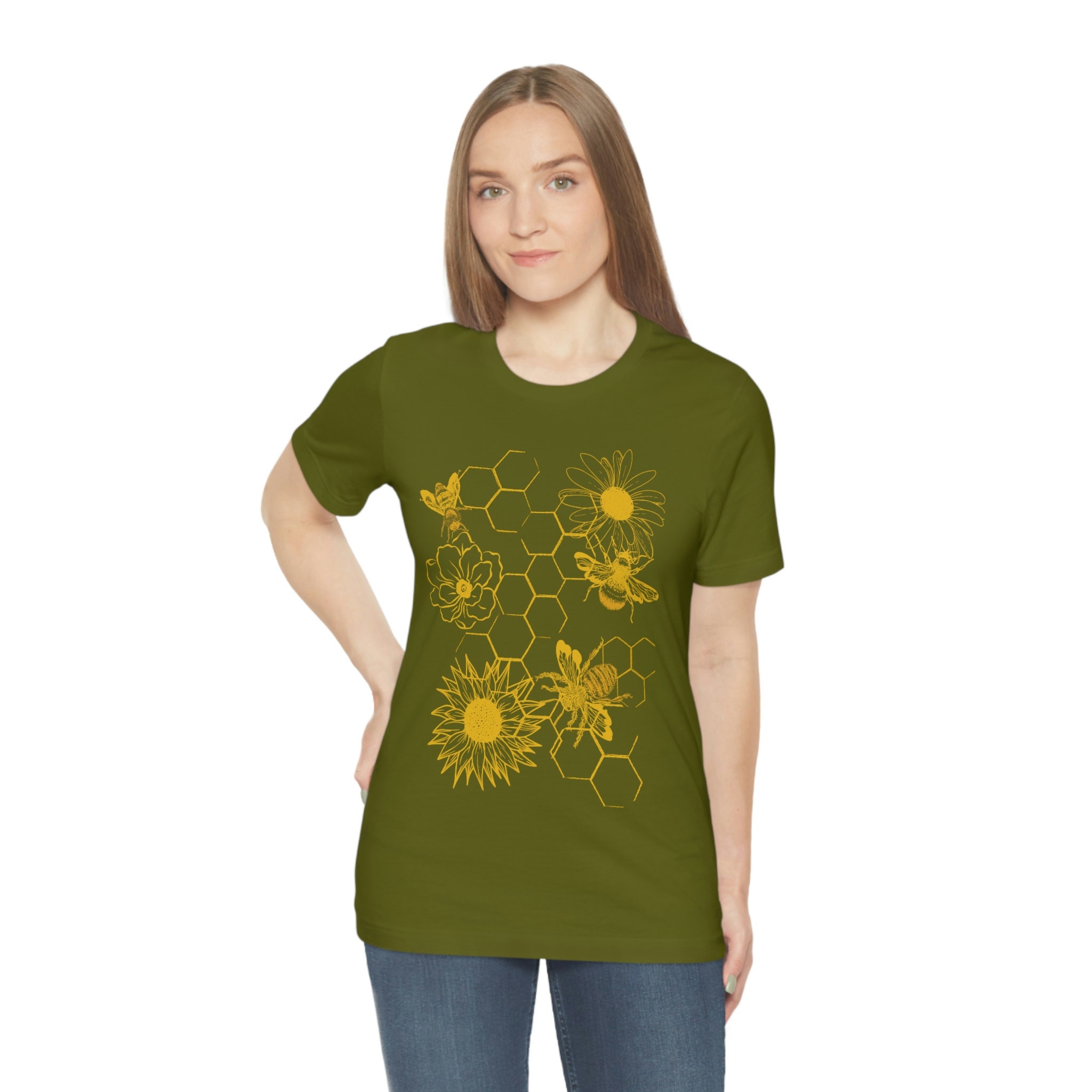 Honeycomb Shirt, Beehive Tshirt, Honeybee Shirt, Bee Apparel, Bees ...