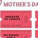 PRINTABLE Mother's Day Coupons, Mom Coupons, Mother's Day Gift, Pre ...