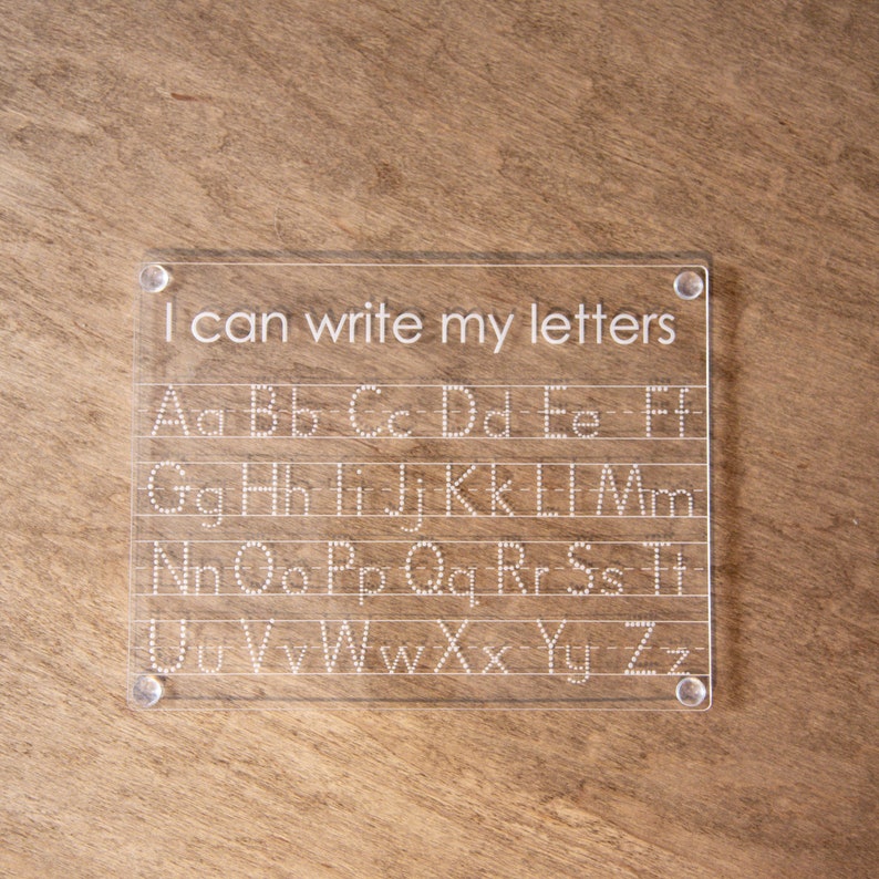 Acrylic Letter Practice Board - Etsy