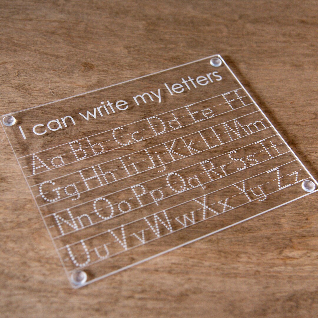 Acrylic Letter Practice Board - Etsy