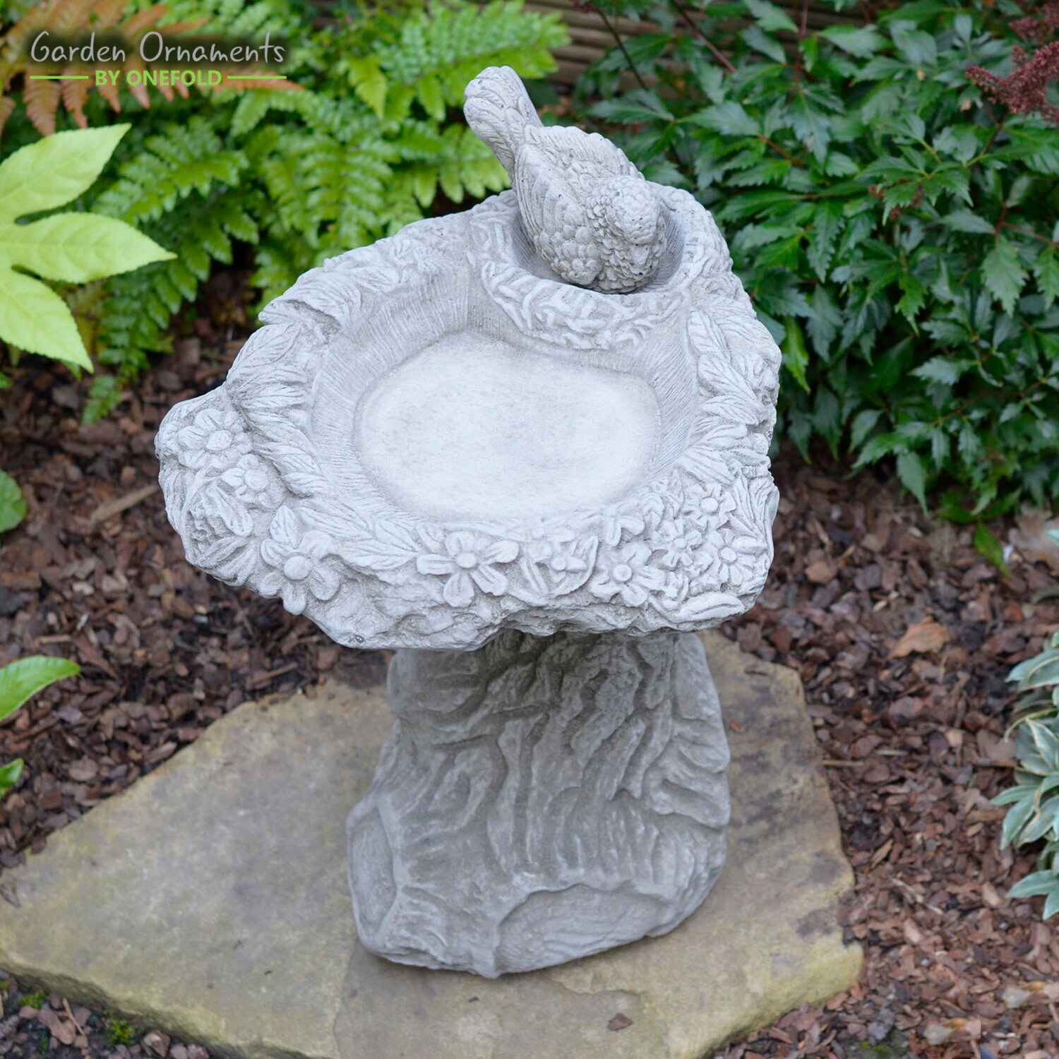 Birds Nest Hand Cast Stone Bird Bath Best Quality Highly - Etsy