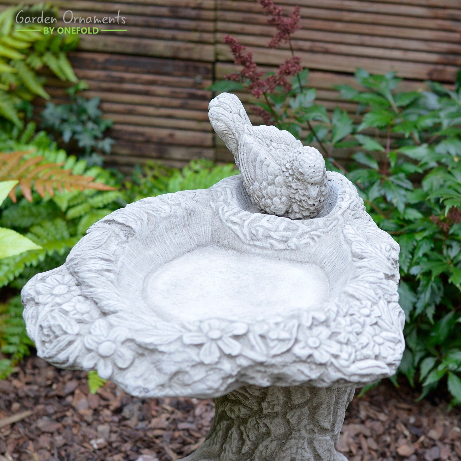 Birds Nest Hand Cast Stone Bird Bath Best Quality Highly - Etsy