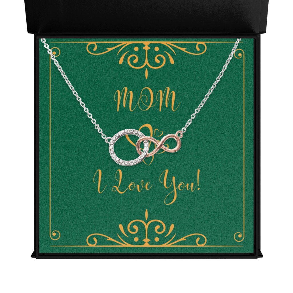 Lucky Feather Shine Bright Live Full Gold Infinity Necklace