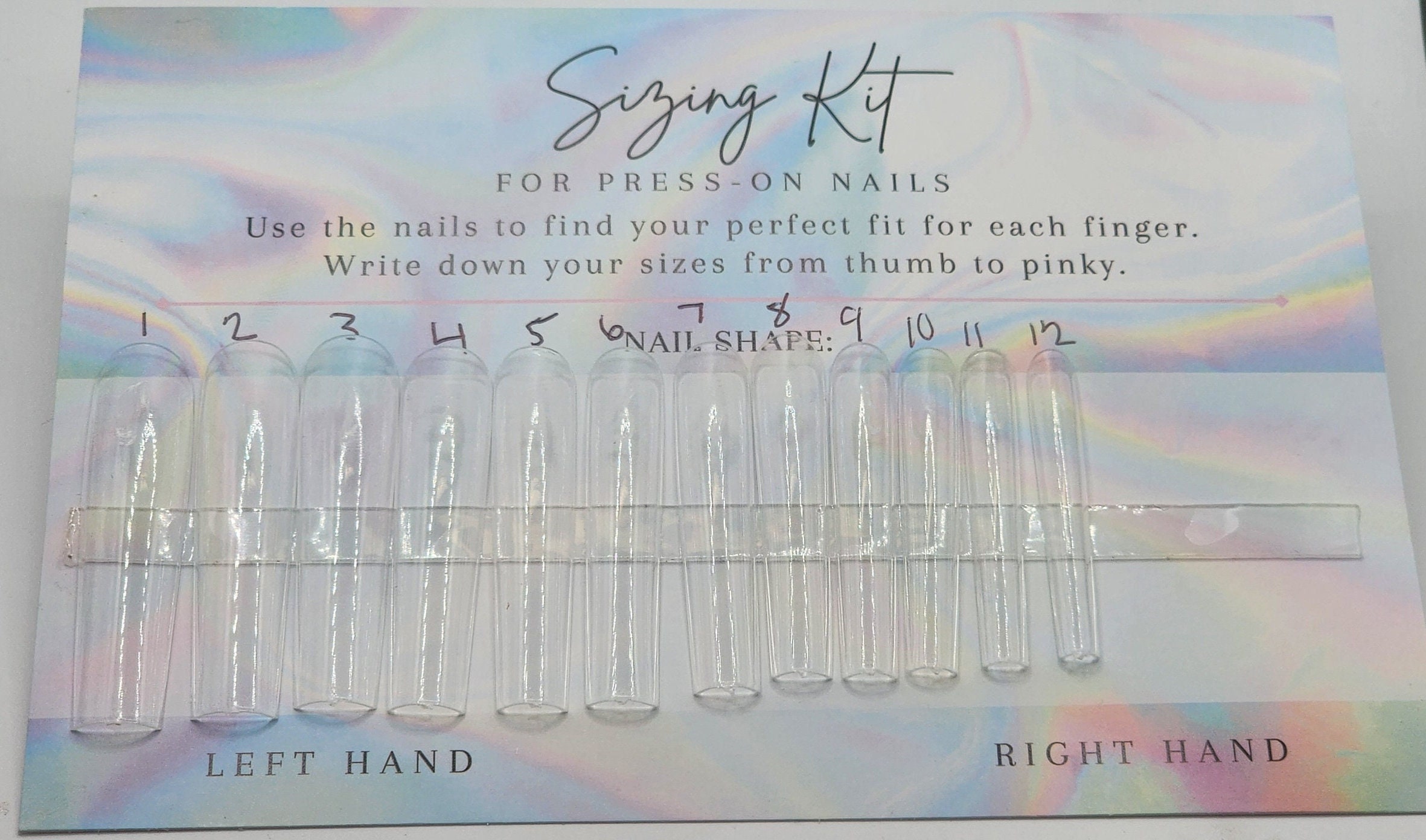 Sizing Kits custom Sizing - Etsy