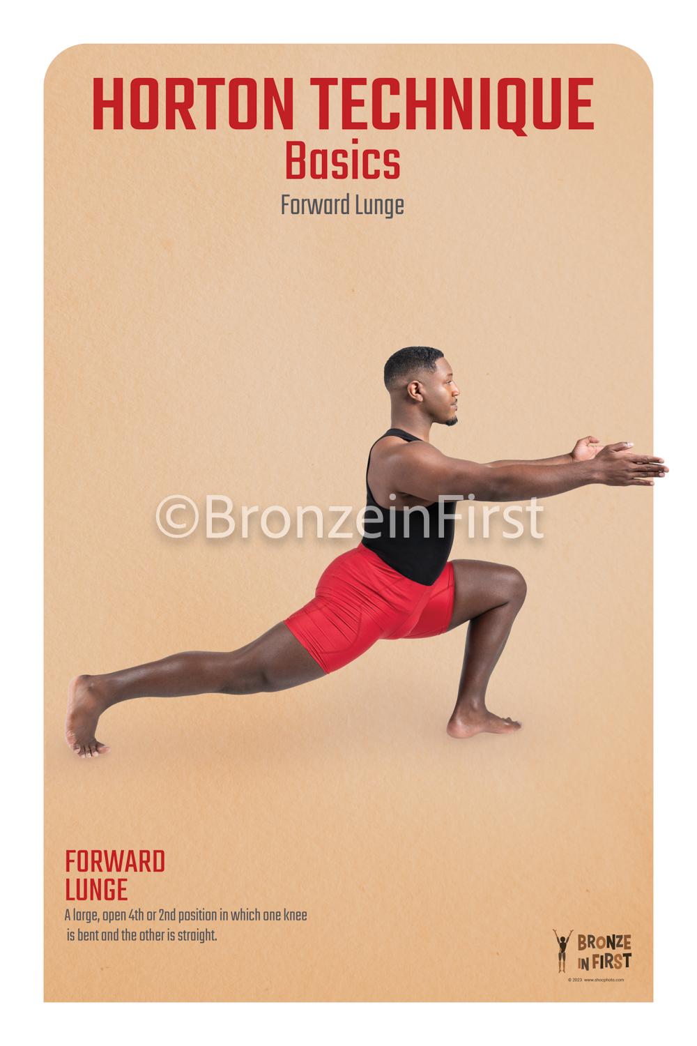 DIGITAL : Forward Lunge ( Front and Side View) Poster - Etsy