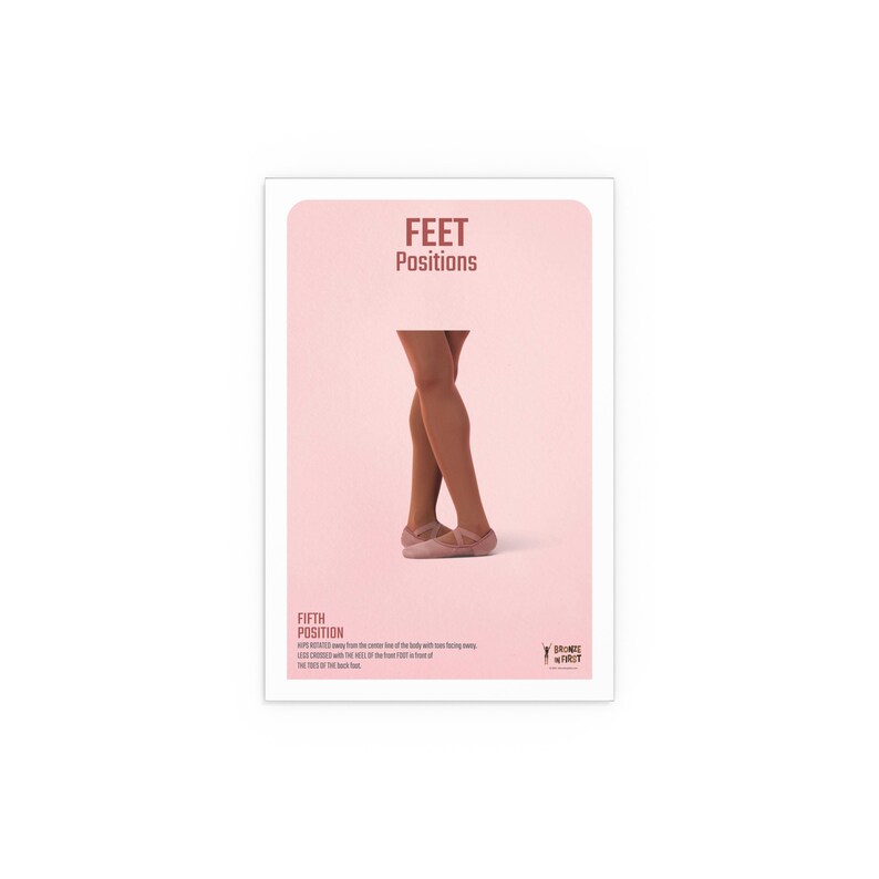 Fifth Position of the Feet - Poster - Etsy