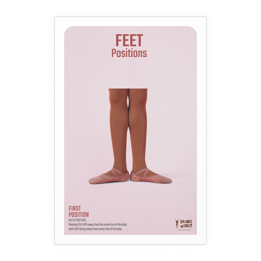 First Position of the Feet Poster - Etsy