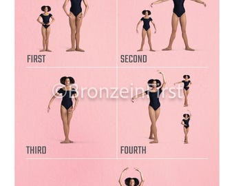 DIGITAL : Arabesque Poster Featuring Positions First Fourth, Including ...