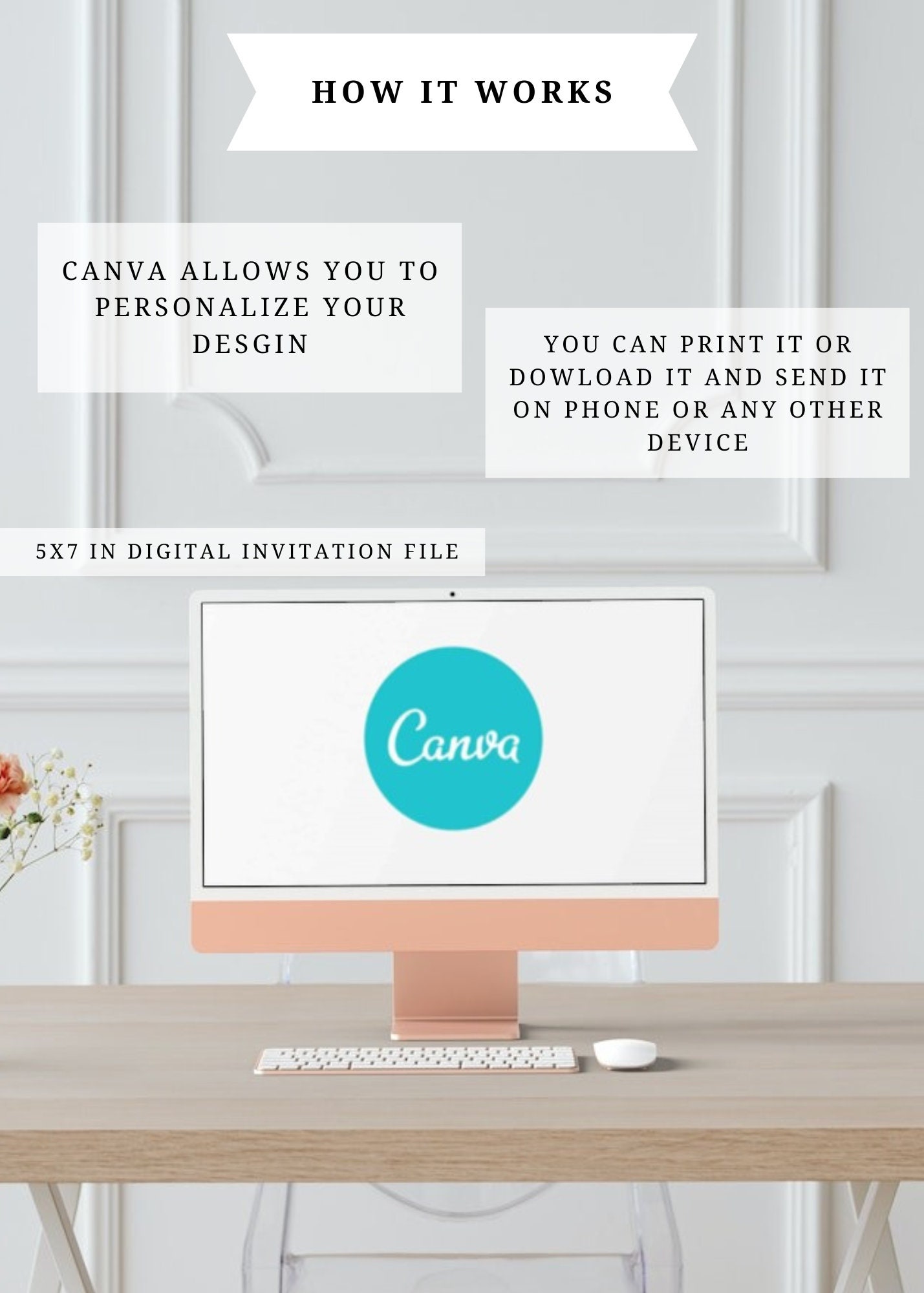 Printable and Mobile Birthday Invitation Template, Editable Birthday ...