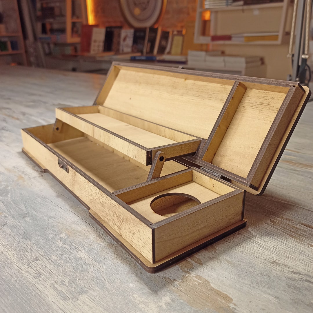 Verartcolor Wooden Kit Box, Wooden Material Box, Wooden Box, Jewelry ...