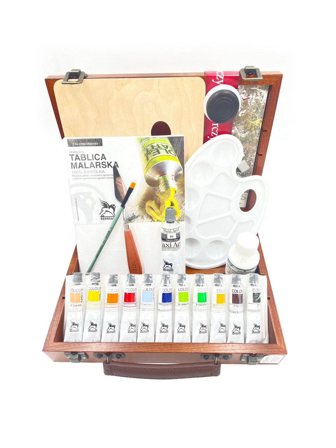 Renesans Wood Acrylic Paint Set 12 Colors - Etsy