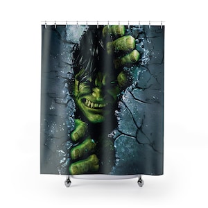 Hulk Unleashed Shower Curtain Transform Your Bathroom With the Might of ...
