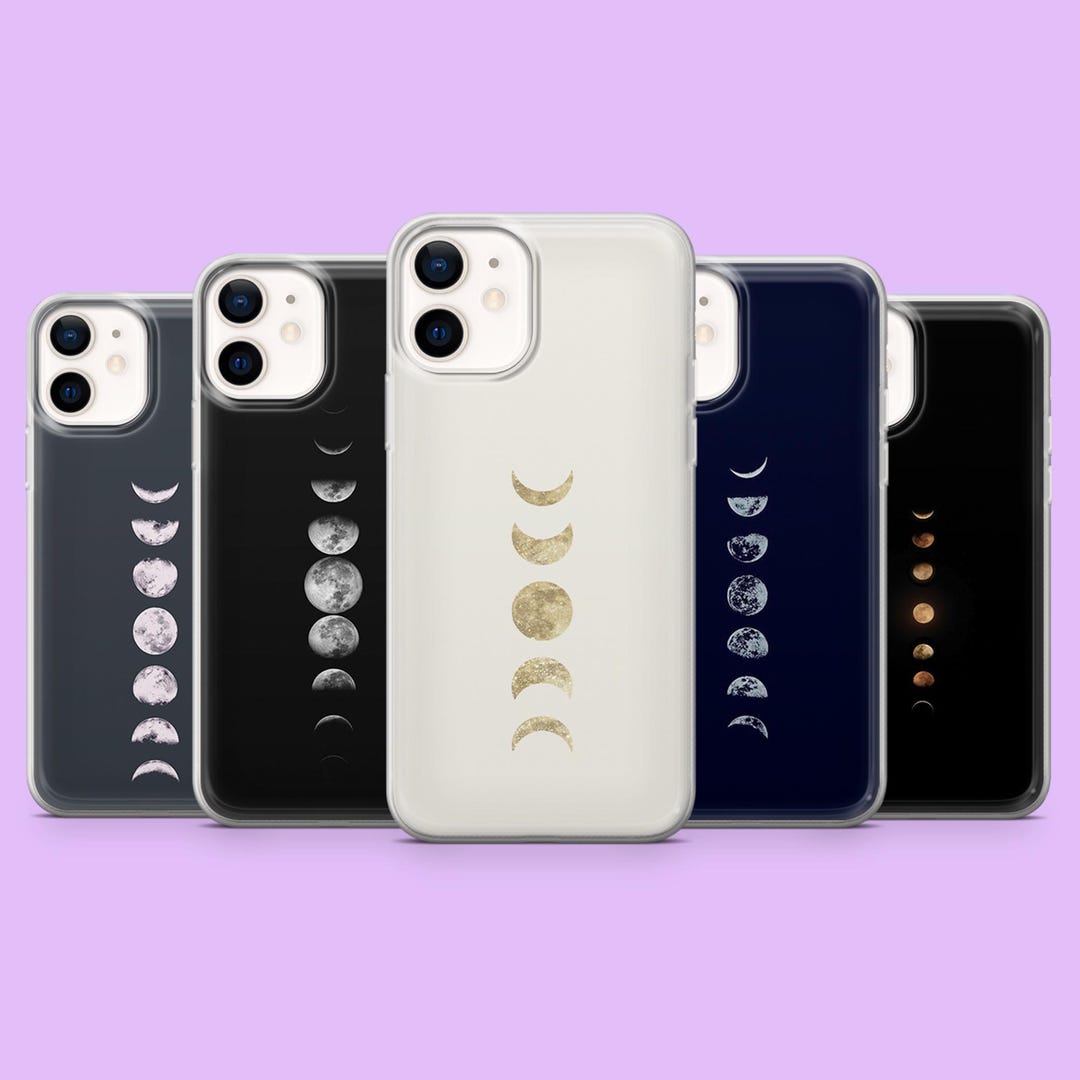 Moon Phases Phone Case Lunar Phases Cover for iPhone 17e, 17pro, 16pro ...