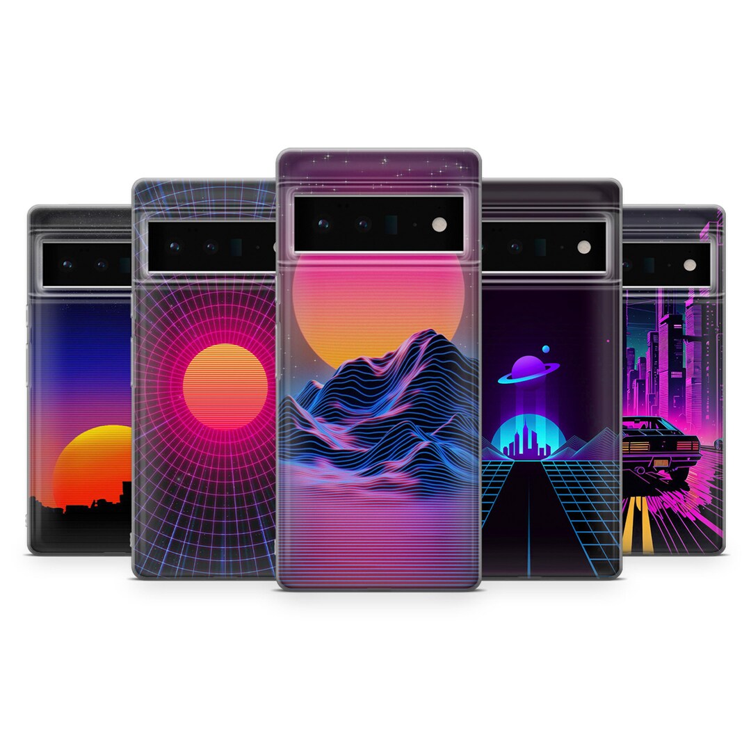 Synthwave Phone Case Vaporwave Glowing Neon Cover for Google Pixel 10 ...