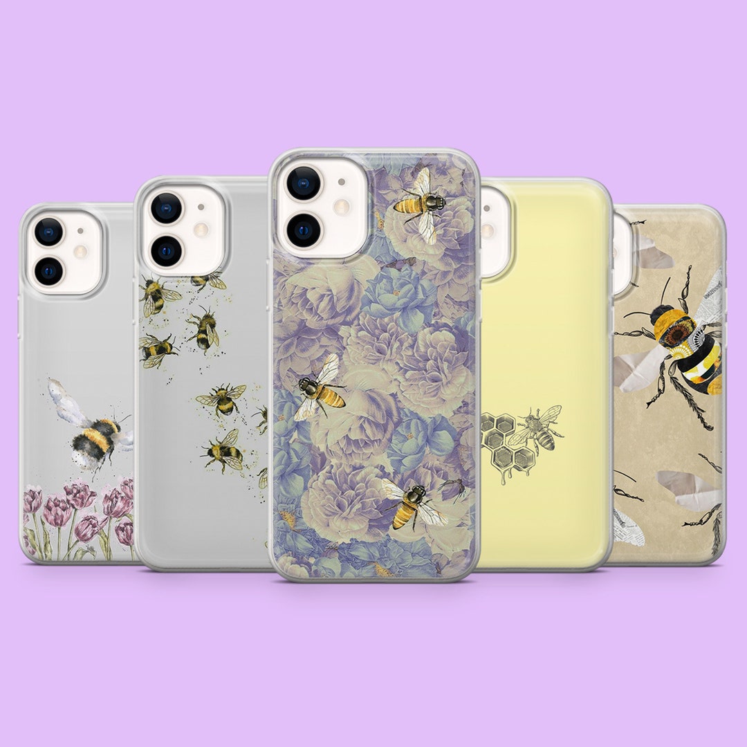 Honey Bee Phone Case Bumblebee Save the Bees Cover for iPhone 15, 14 ...