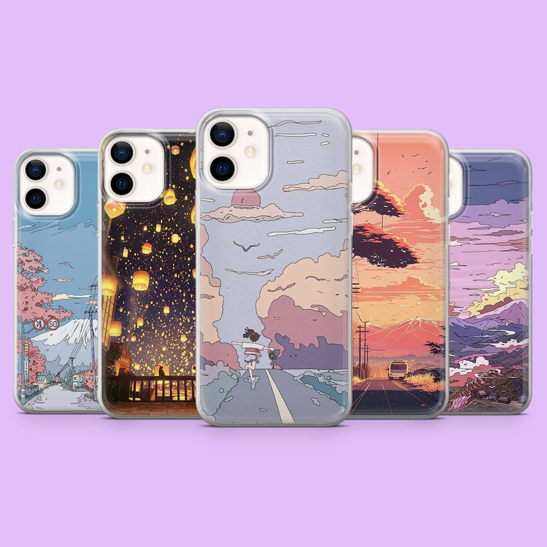 Japanese Phone Case Asian Ukiyo E Scenery Cover for iPhone 16, 15, 14 ...